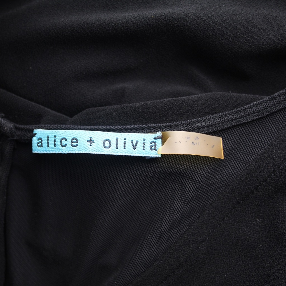 Alice + Olivia Isla Black Ruffle Calf Leather Cuff Je… - Gem